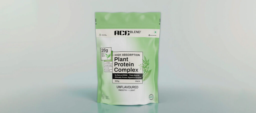 Ace Blend Unflavoured Plant Protein Complex: Triple Plant Blend with 99 ...